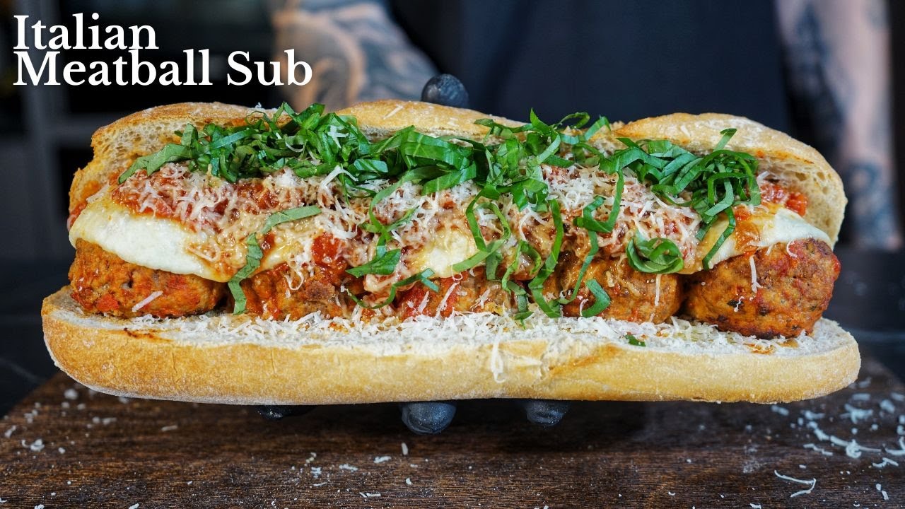 The Best Italian Meatball Sub Recipe Made At Home | Homemade Meatball ...