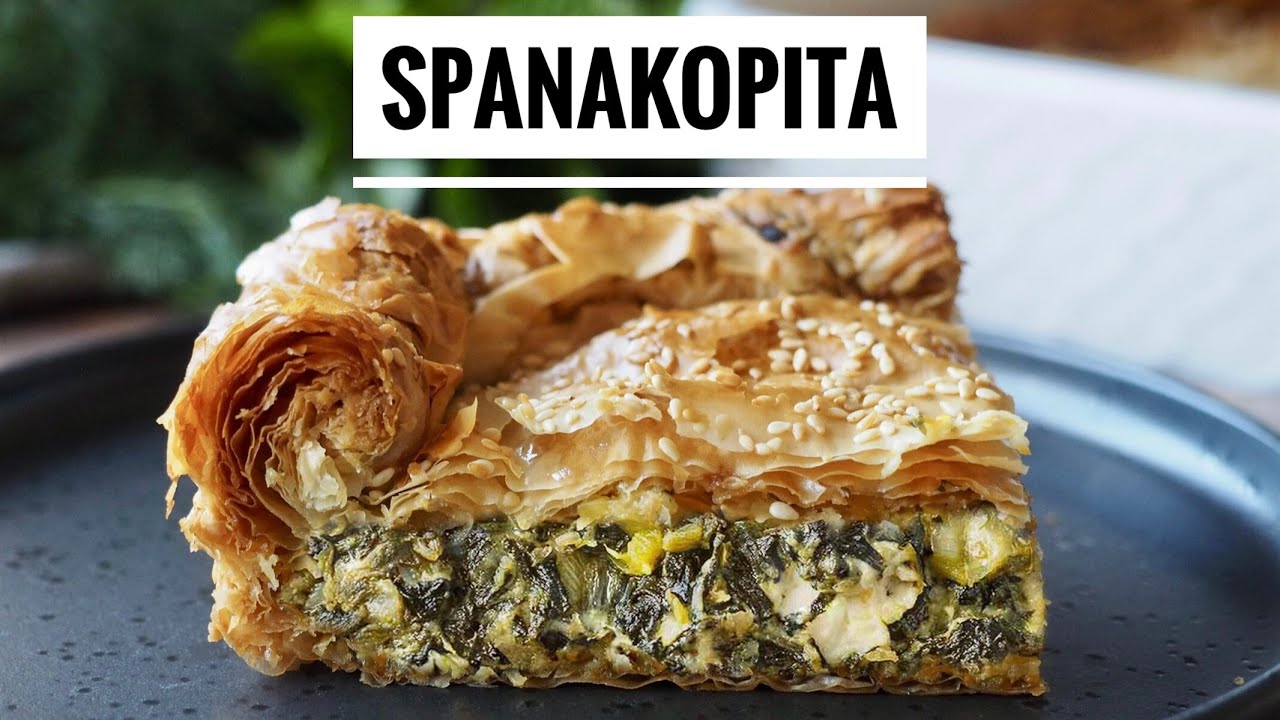 THE BEST SPANAKOPITA RECIPE! Greek Spinach and Feta Cheese Fillo Pastry ...