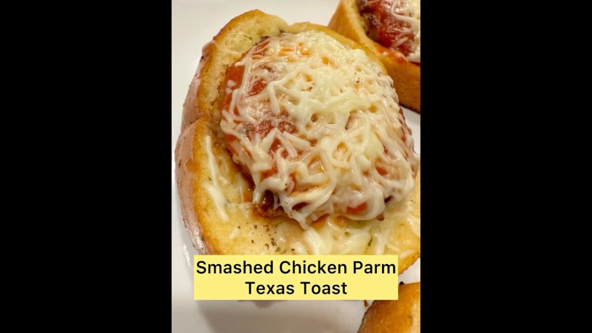 Smash chicken Parmesan made on Texas toast #cooking #recipe # ...