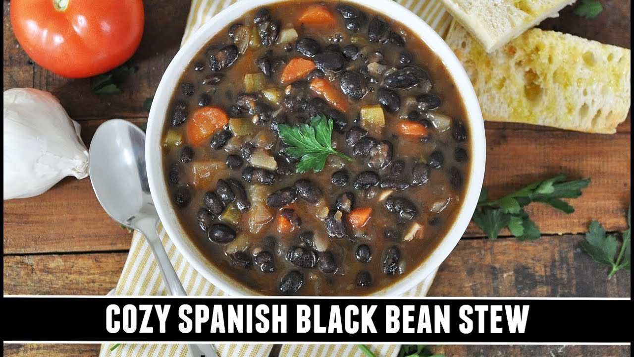 COZY Spanish Black Bean Stew | Quick & EASY One-Pot Recipe - Dining and ...