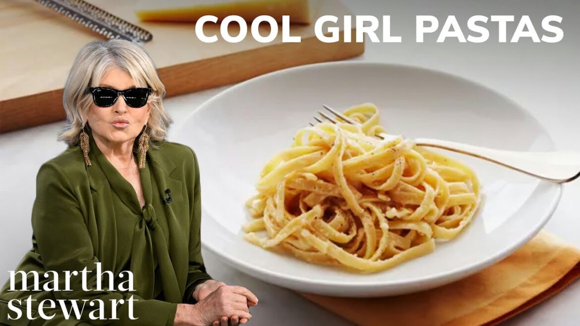 Martha Stewart's Cool Girl Pasta Recipes | One Pot, Fettuccine, and ...