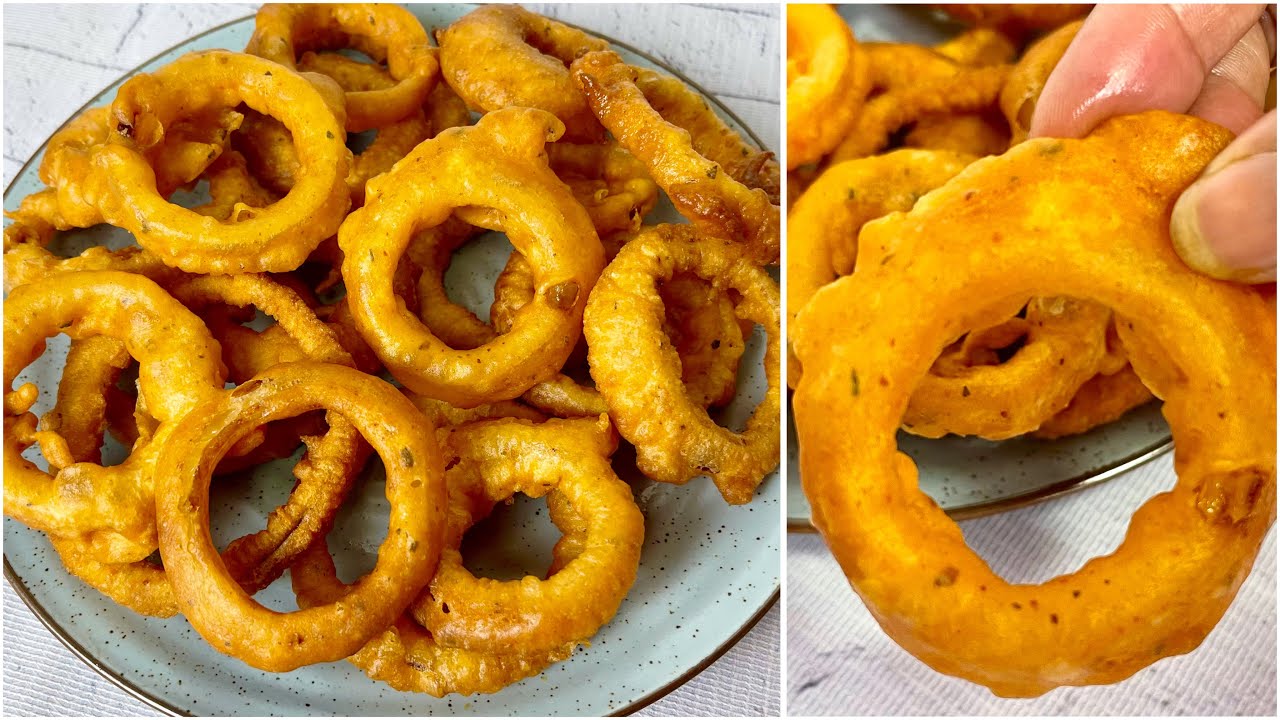 How To Make Crispy Onion Rings / Onion Rings Recipe Super Crispy Easy ...