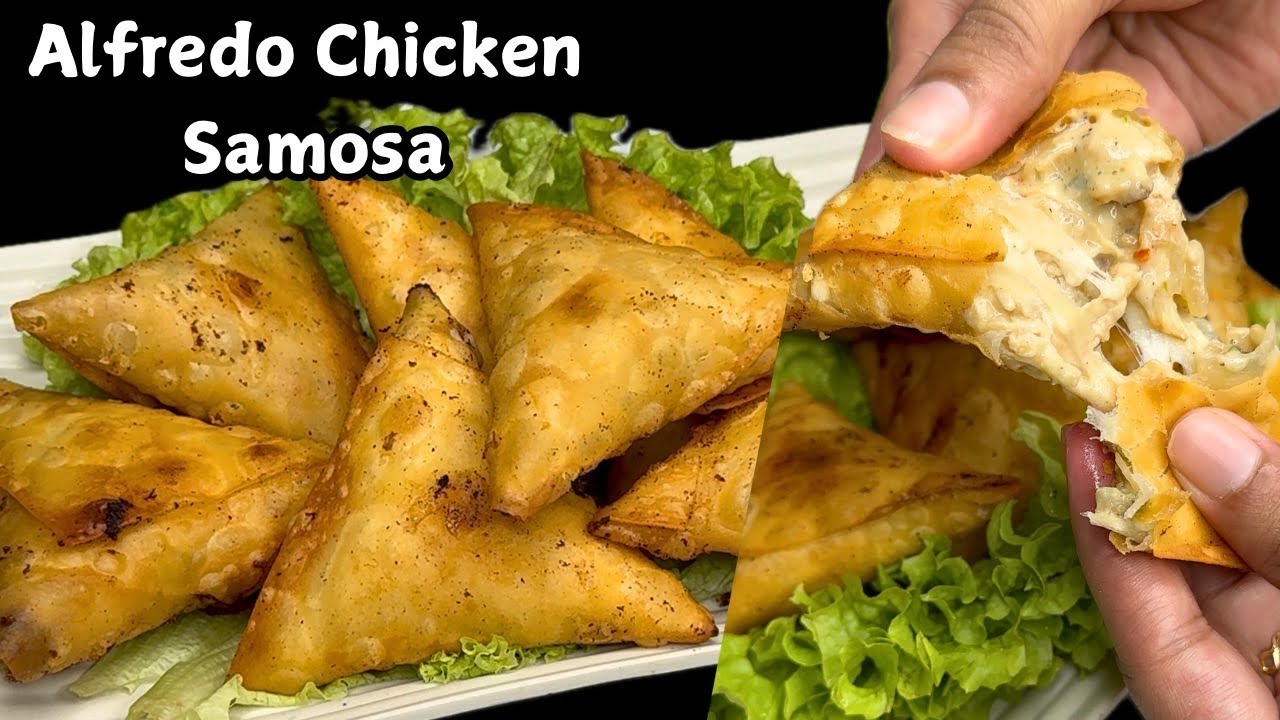Alfredo Chicken Samosa | Ramadan recipes 2025 | how to make chicken samosa | iftar samosa ...