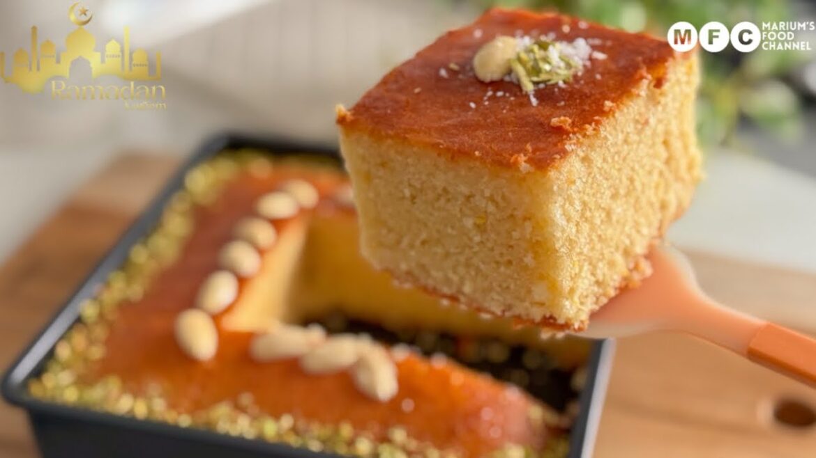 Basbousa (Semolina Cake) Special Dessert Recipe for Ramadan 2025 Sweet ...