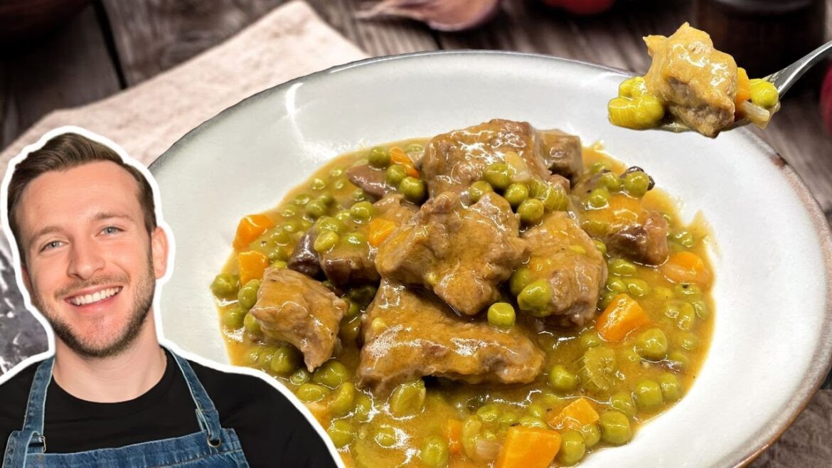 SPEZZATINO di Manzo con Piselli morbido e irresistibile - Ricetta ...