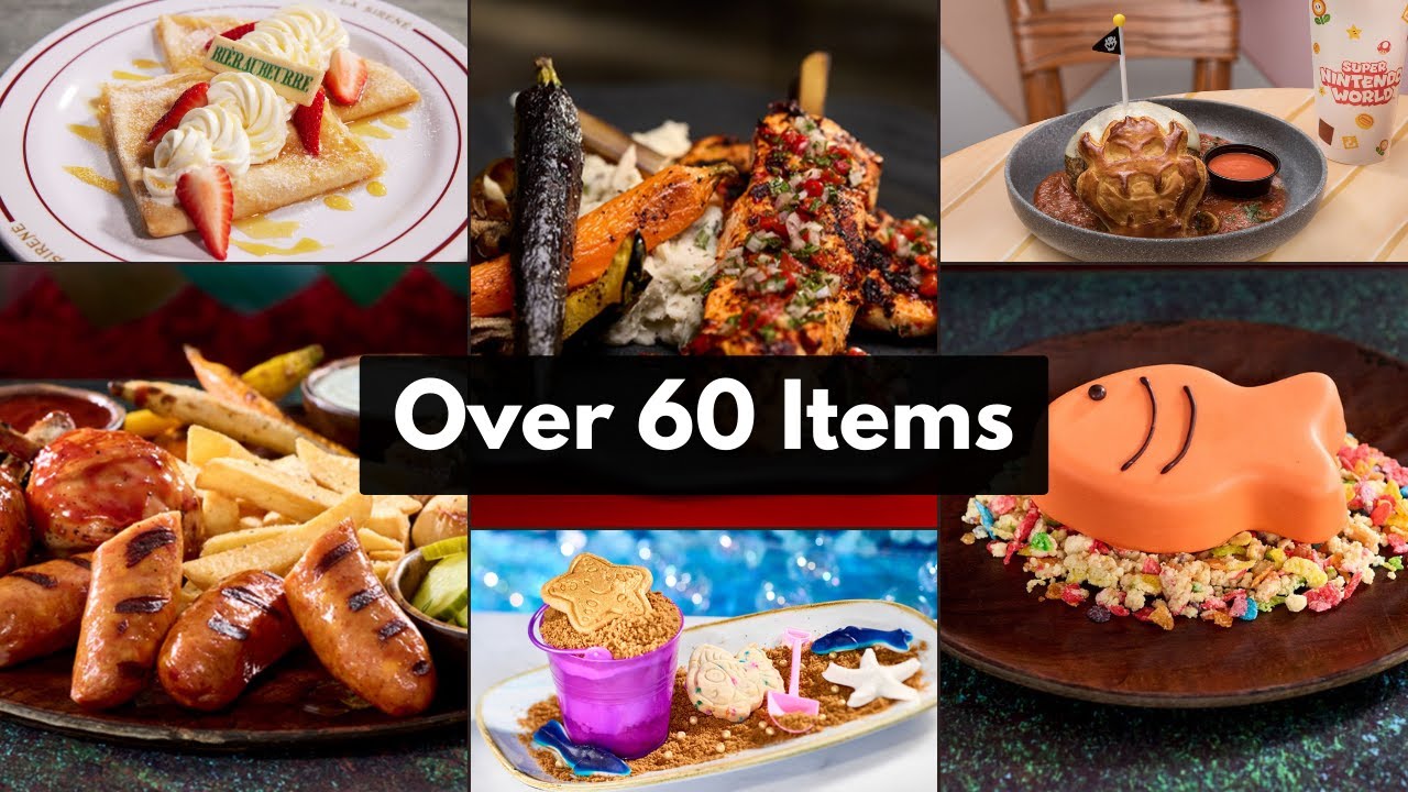 Epic Universe Over 60 Menu Items Revealed! - Dining and Cooking