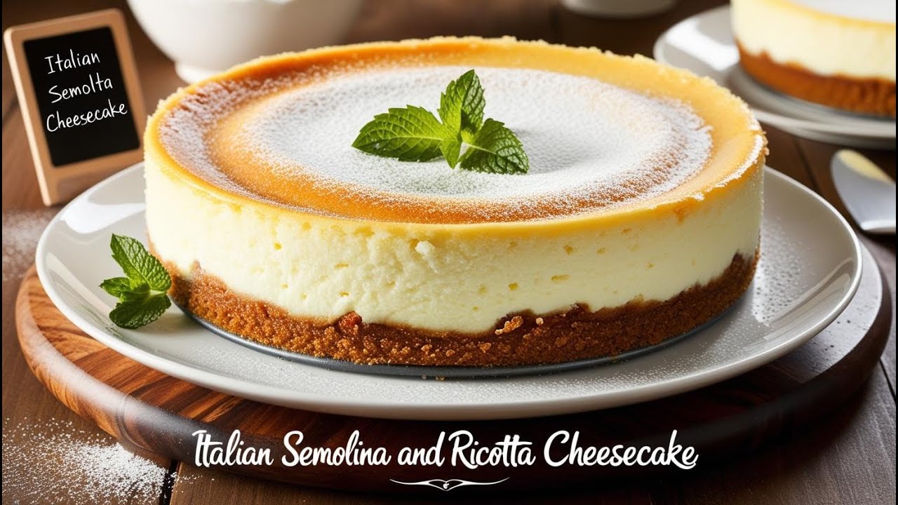 Italian Semolina and Ricotta Cheesecake | Authentic Italian Dessert ...