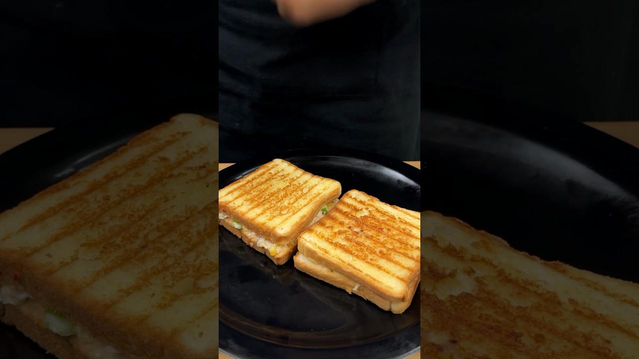 Grilled Sandwich ASMR Cooking #shorts #crunchytreats #food #cooking # ...