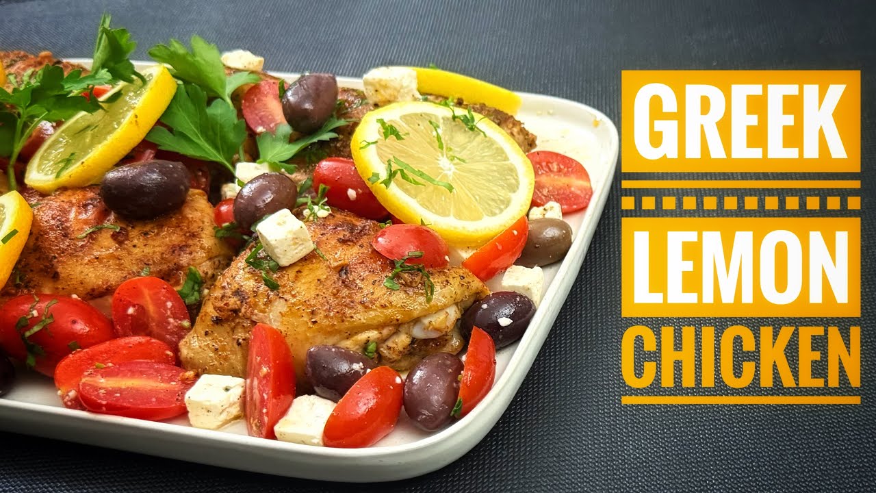 Greek Lemon Chicken with Yogurt Marinade | Mediterranean Garnish Recipe ...