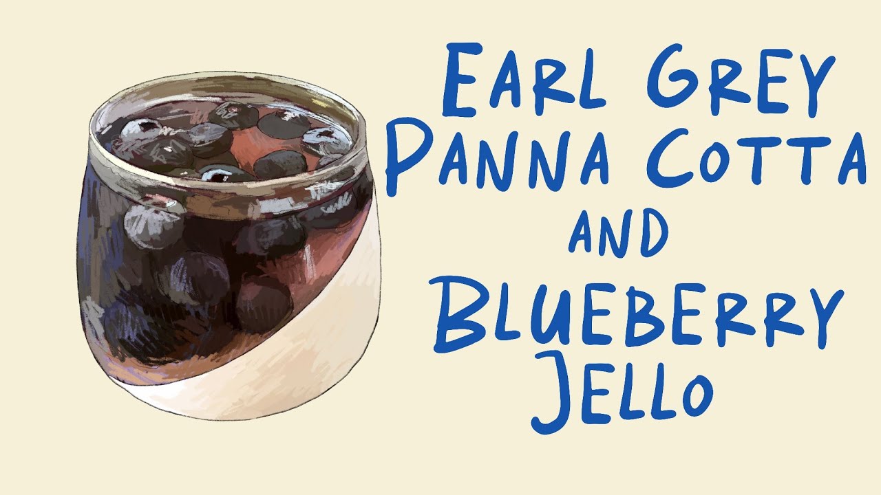 Earl Grey Panna Cotta and Blueberry Jello recipe - an easy delicious ...