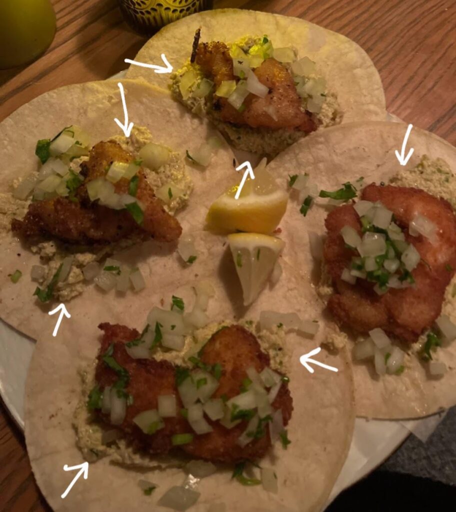 Does anyone know what this spread/sauce/paste is, underneath the shrimp ...