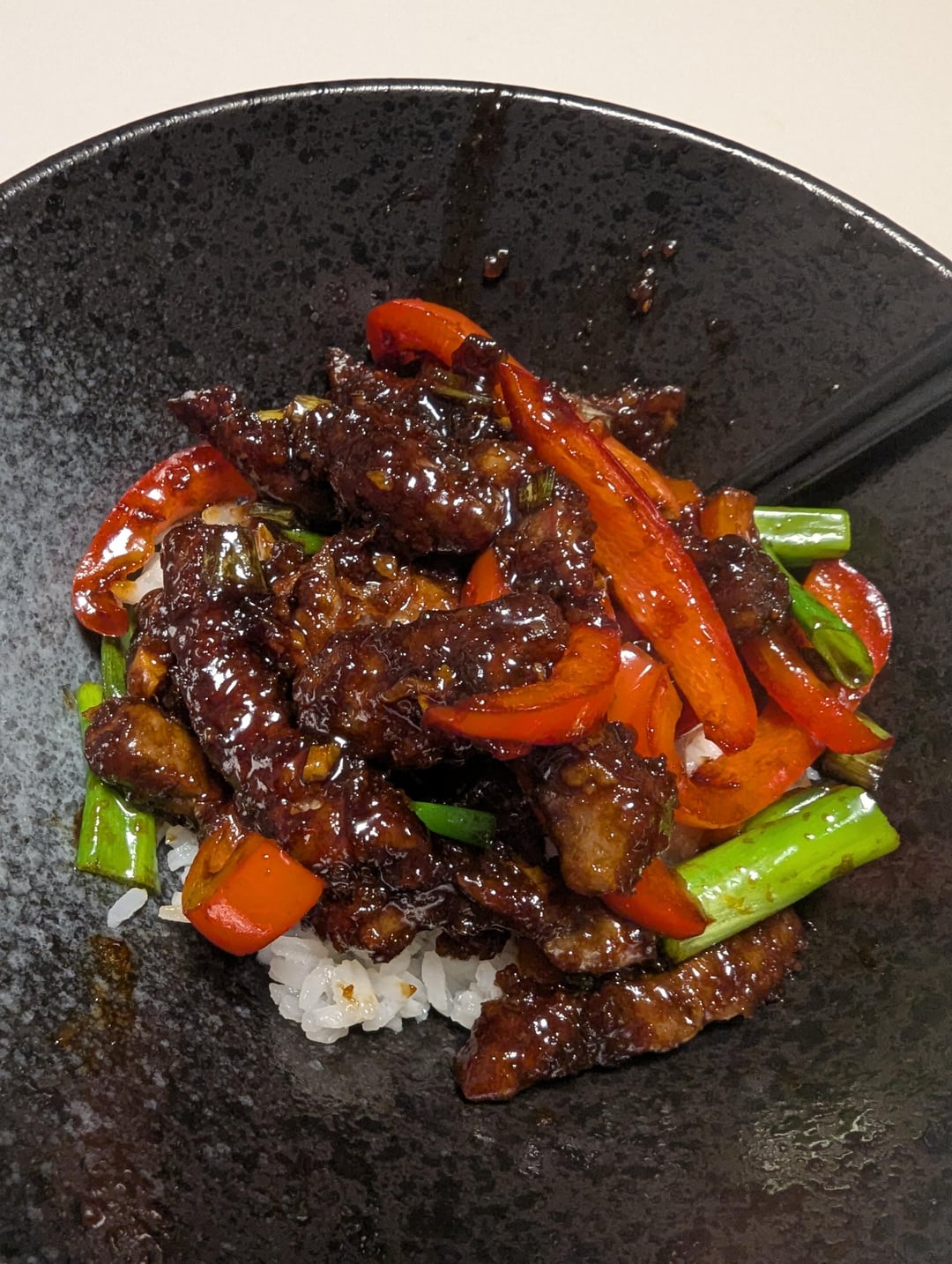 [Homemade] Mongolian Beef + Rice - Dining and Cooking