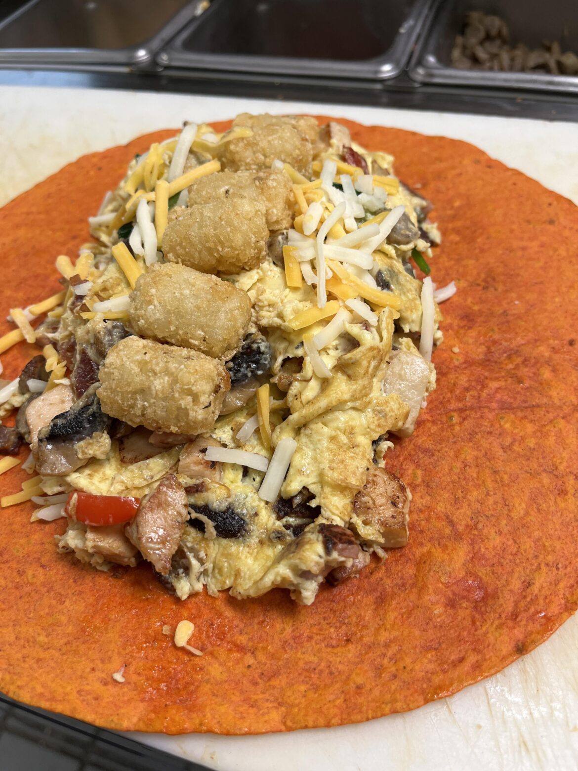 I like it hook up our Sysco delivery driver with a breakfast burrito ...