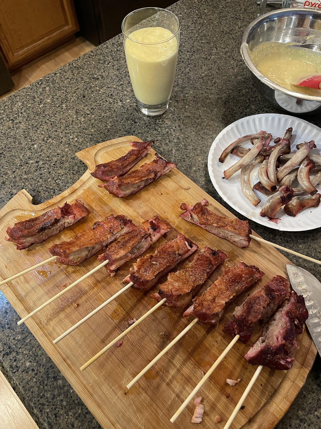 Corn Dog Ribs - Dining and Cooking