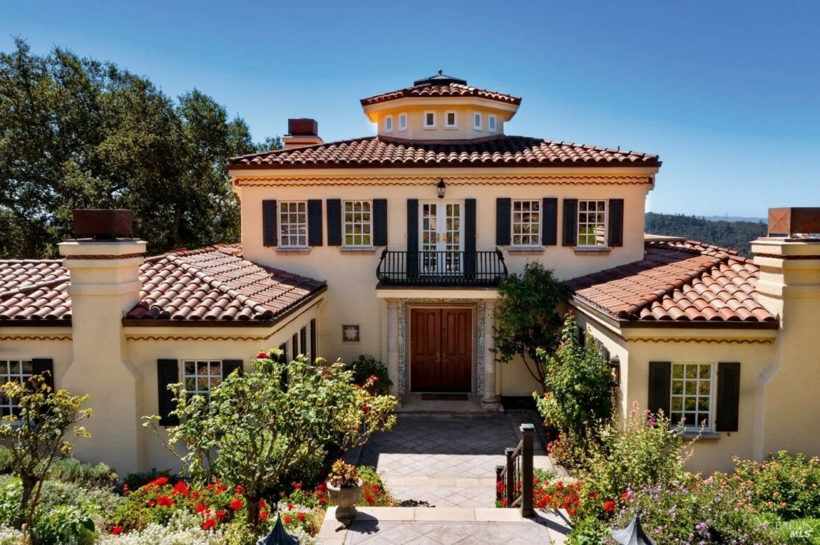 Mediterranean-Style Wine Country Home with Multiple Terraces Asks 4.9 ...