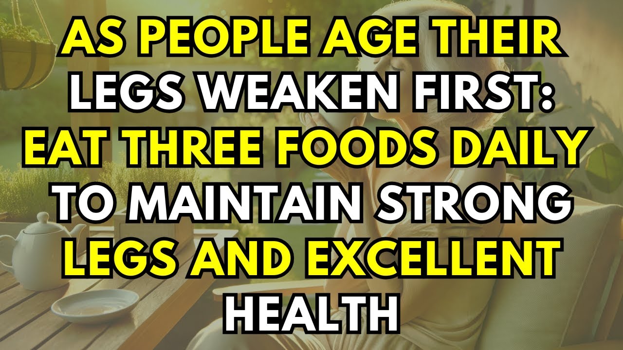 WARNING: Your Legs Fade First! Seniors MUST Eat These 3 Foods to Keep ...