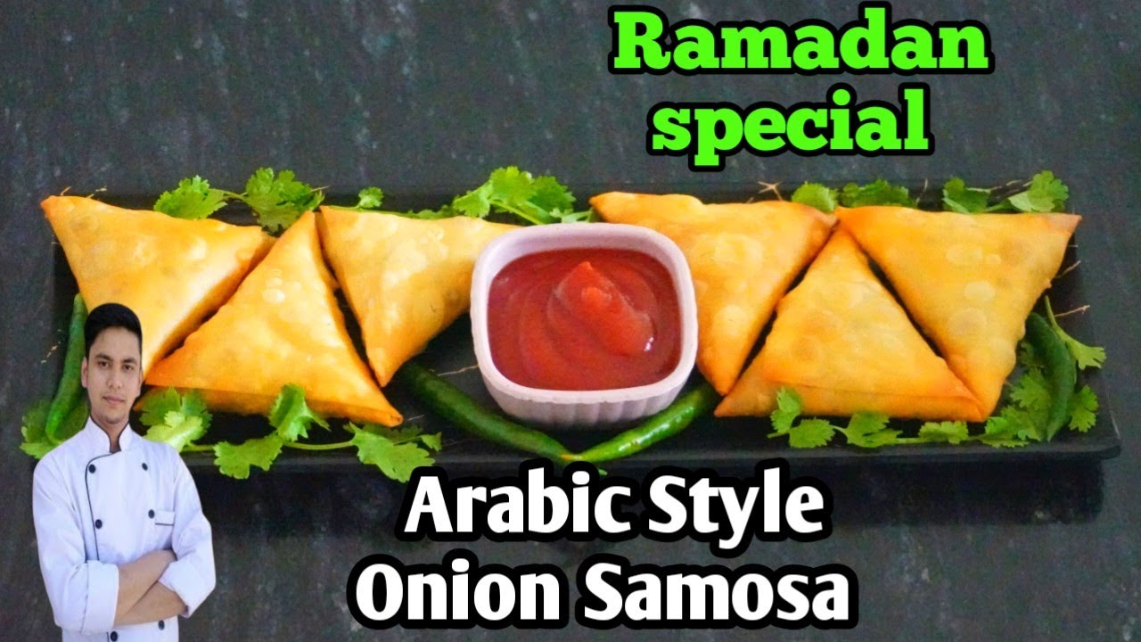 arabic style onion samosa /arabic samosa recipe /ramadan special recipe ...