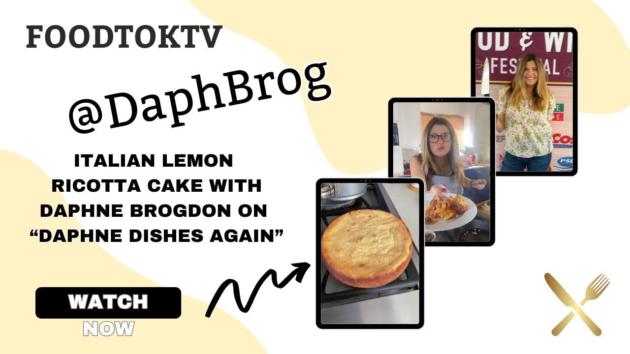 Italian Lemon Ricotta Cake with Daphne Brogdon on "Daphne Dishes Again ...