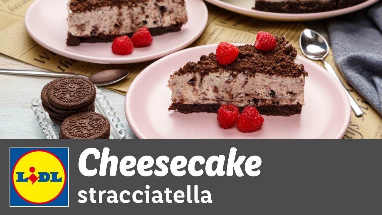 Cheesecake stracciatella • reteta Bucataria Lidl - Dining and Cooking