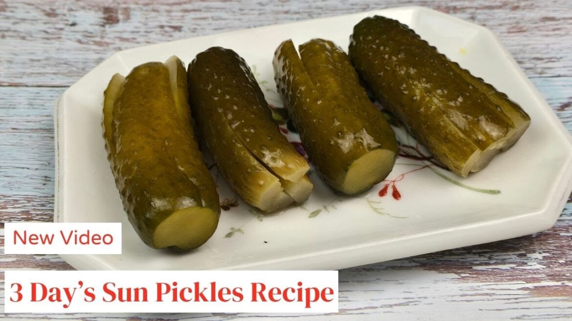 3-Day Sun Pickles: The No-Vinegar Cucumber Fermenting Method - Dining ...