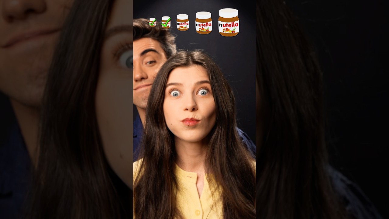 Small, Big, Giant Nutella Ice Cream Challenge Part 1 - Dining and Cooking