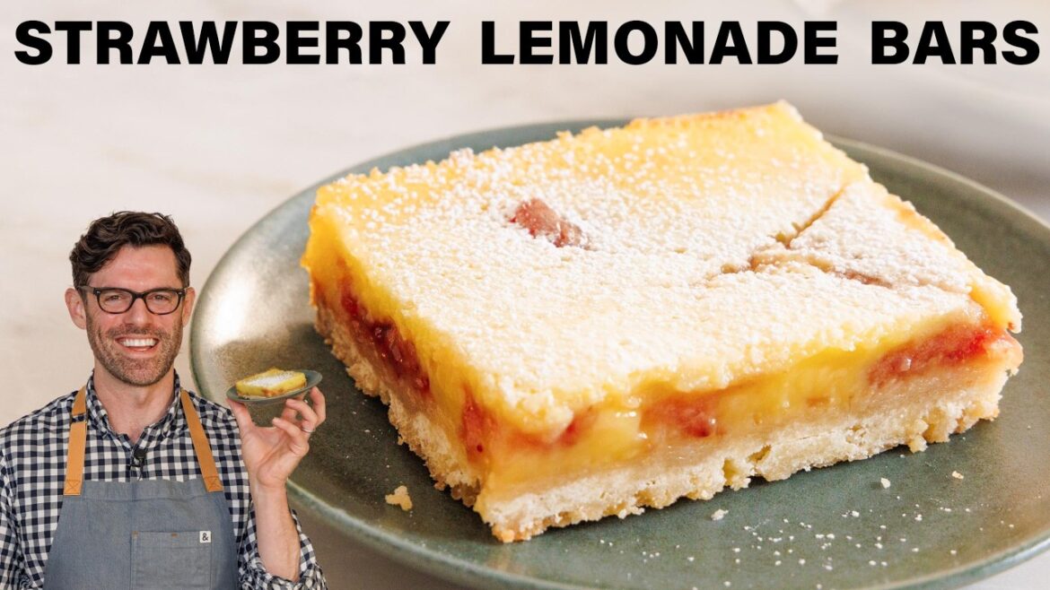 EASY Strawberry Lemonade Bars Recipe - Dining and Cooking