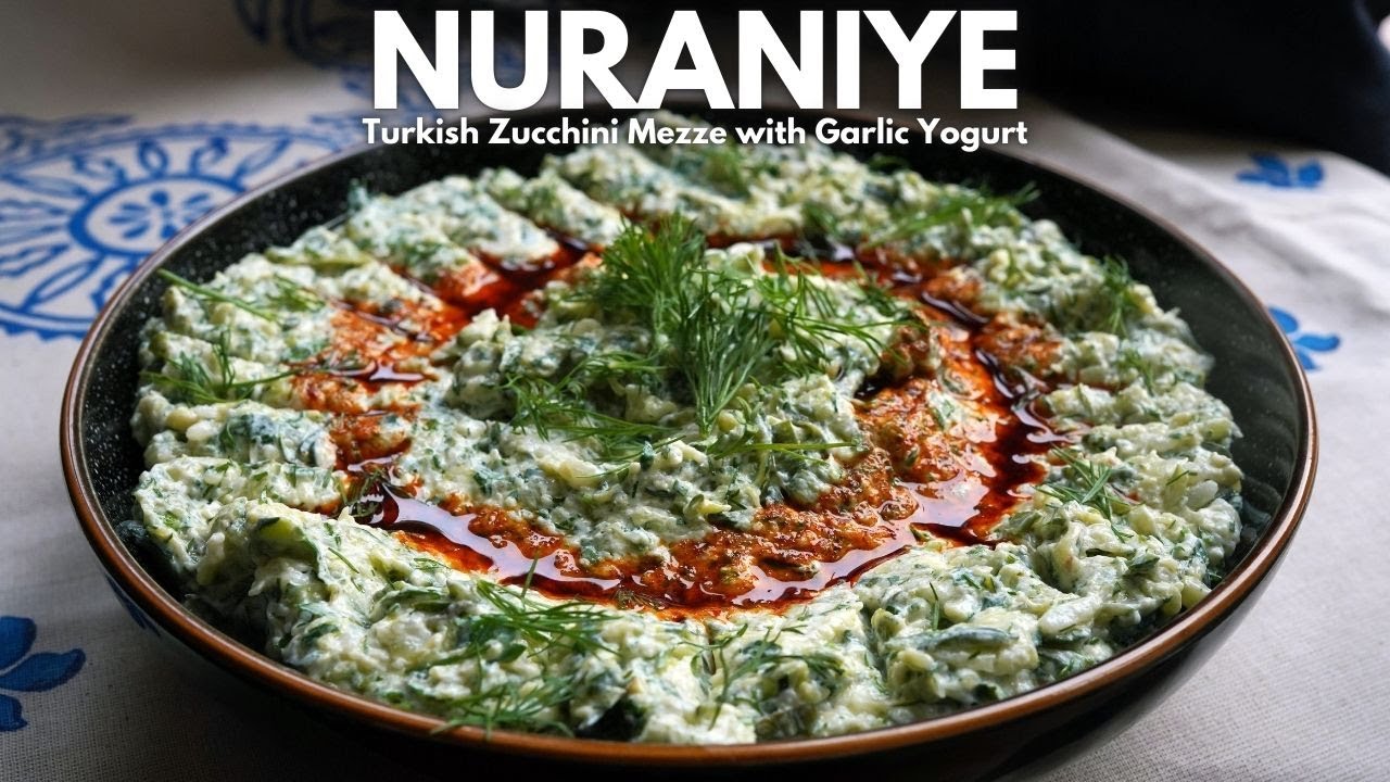 Turkish ZUCCHINI MEZZE with GARLIC YOGURT - Easy & Healthy - Dining and ...