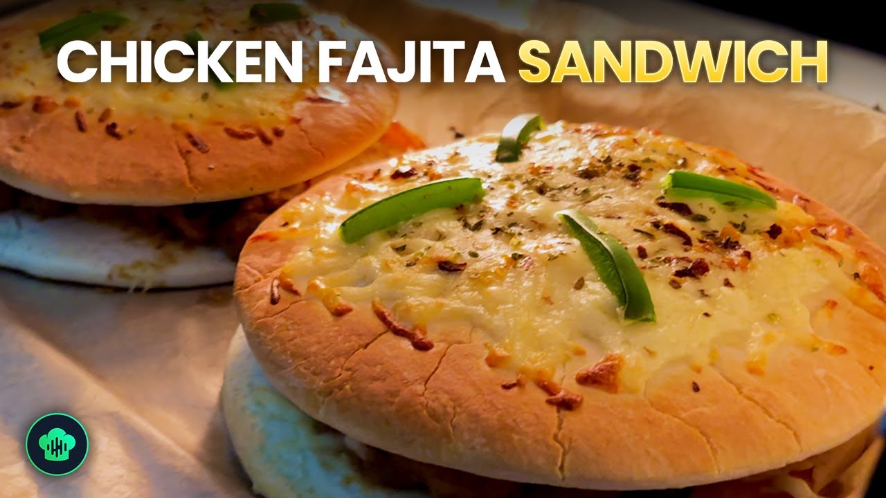 Ramadan ASMR Delight! CHICKEN FAJITA PITA SANDWICH Recipe - Dining and Cooking