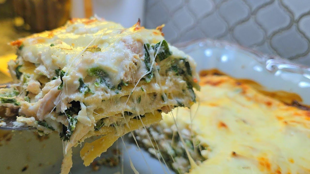EASY White Chicken LASAGNA | A lasagna recipe anyone can make! - Dining ...