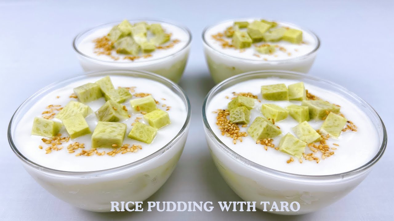 Rice pudding with taro recipe - Dining and Cooking