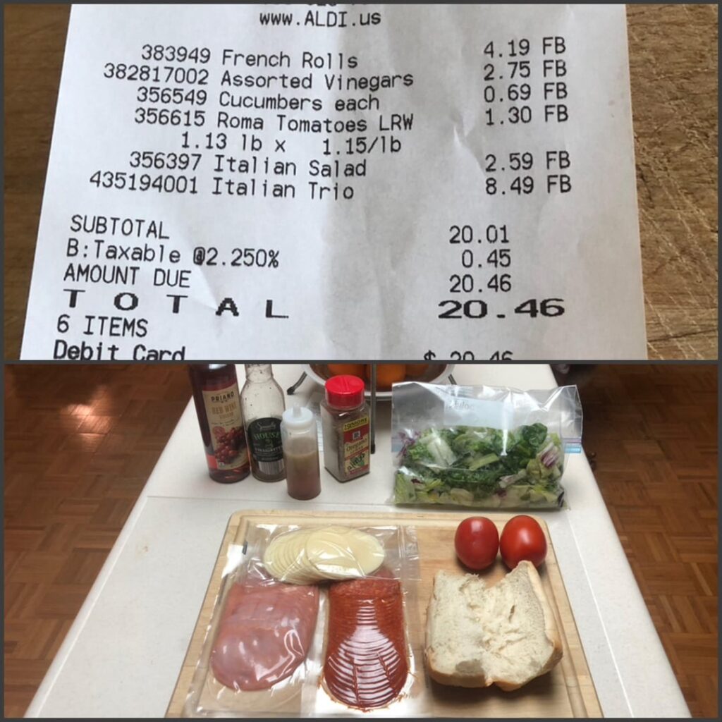 ALDI sourced Italian Sub - Dining and Cooking