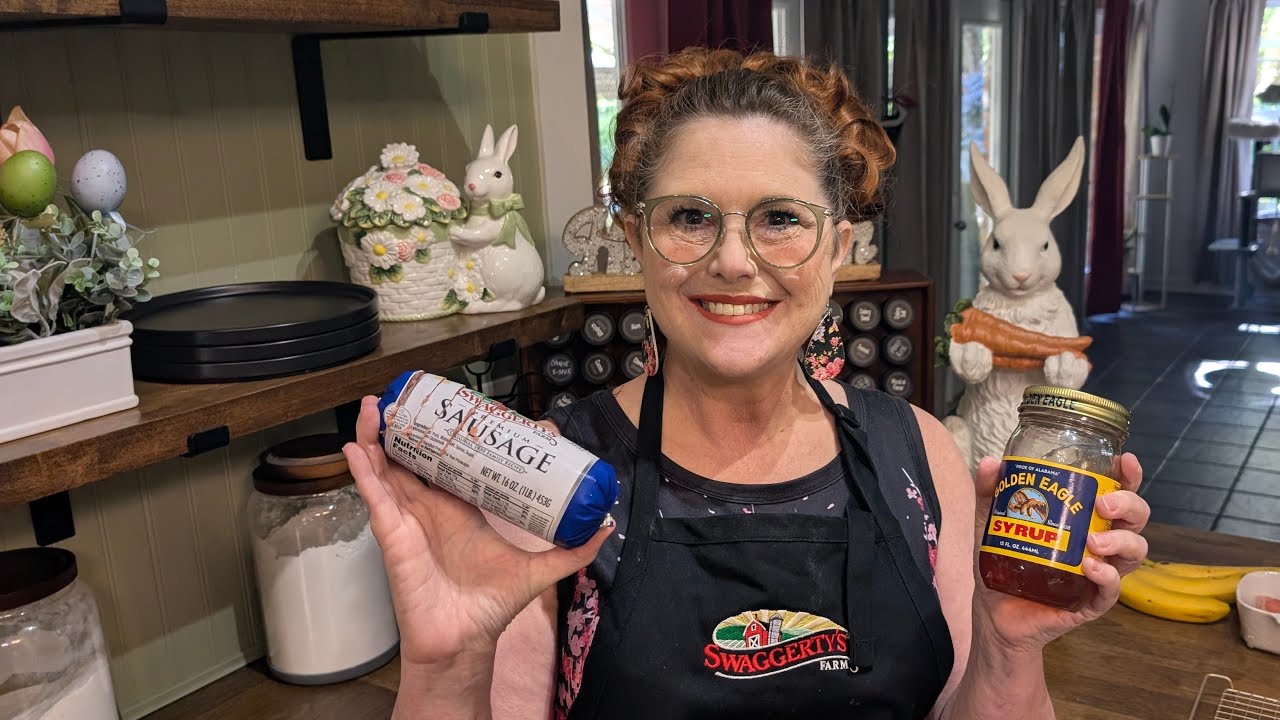 Big country breakfast, sausage, gravy, biscuits, grits, and fried eggs ...