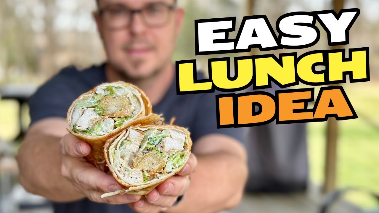 Chopped Chicken Caesar Salad Wraps - with Homemade Croutons and ...