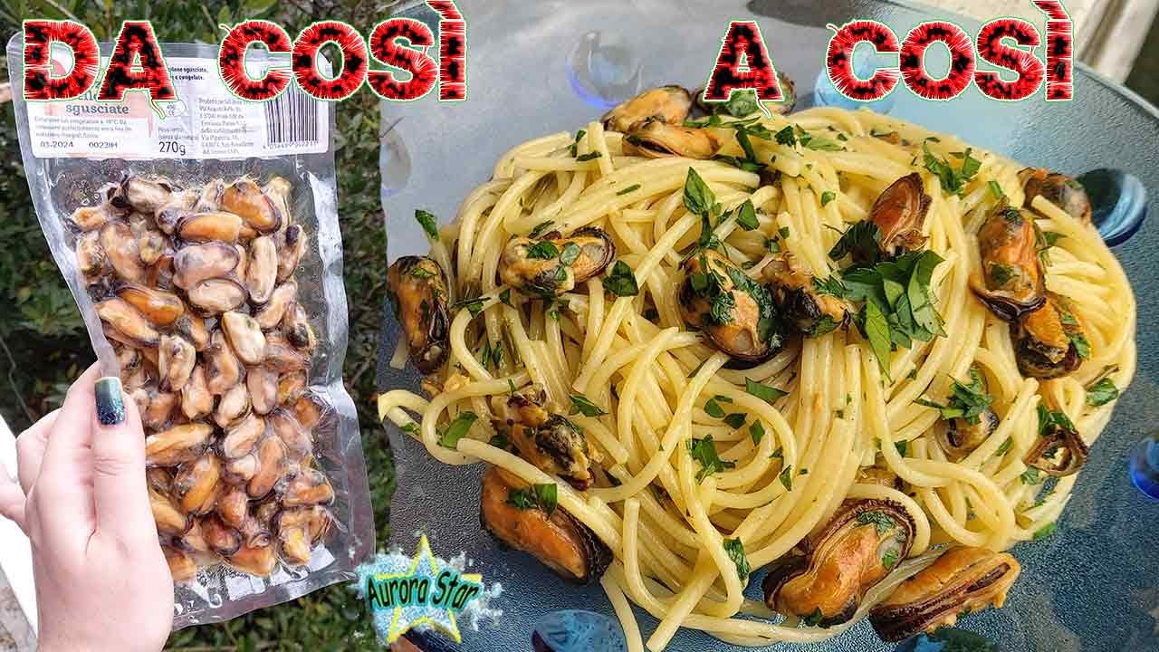 Ricetta: Spaghetti con le cozze. Tutorial su come usare le cozze ...