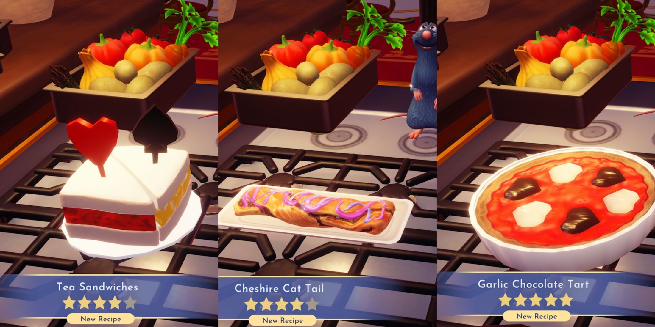 All Wonderland Whimsy Recipes In Disney Dreamlight Valley - Dining and ...