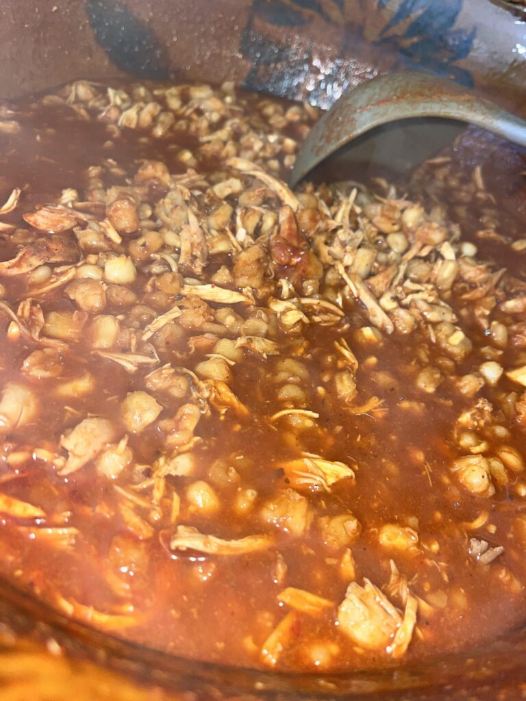 red chicken pozole… pozole rojo de pollo - Dining and Cooking