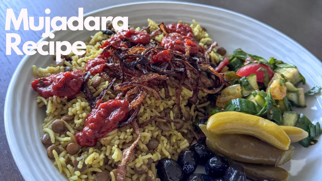 Lebanese Mujadara Recipe | Vegan Mujadara | High Protein lentil And ...