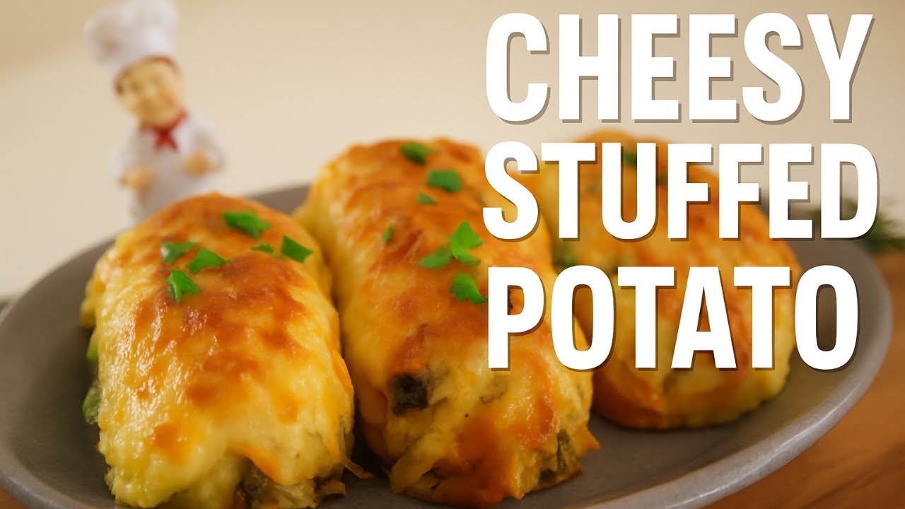 You’ve NEVER Tasted Potatoes Like This! | Cheesy Stuffed Potato with ...