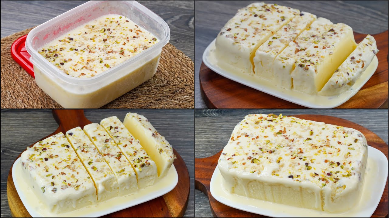 Malai Milk Ice Cream Recipe | Creamy Homemade Malai Milk Ice Cream ...