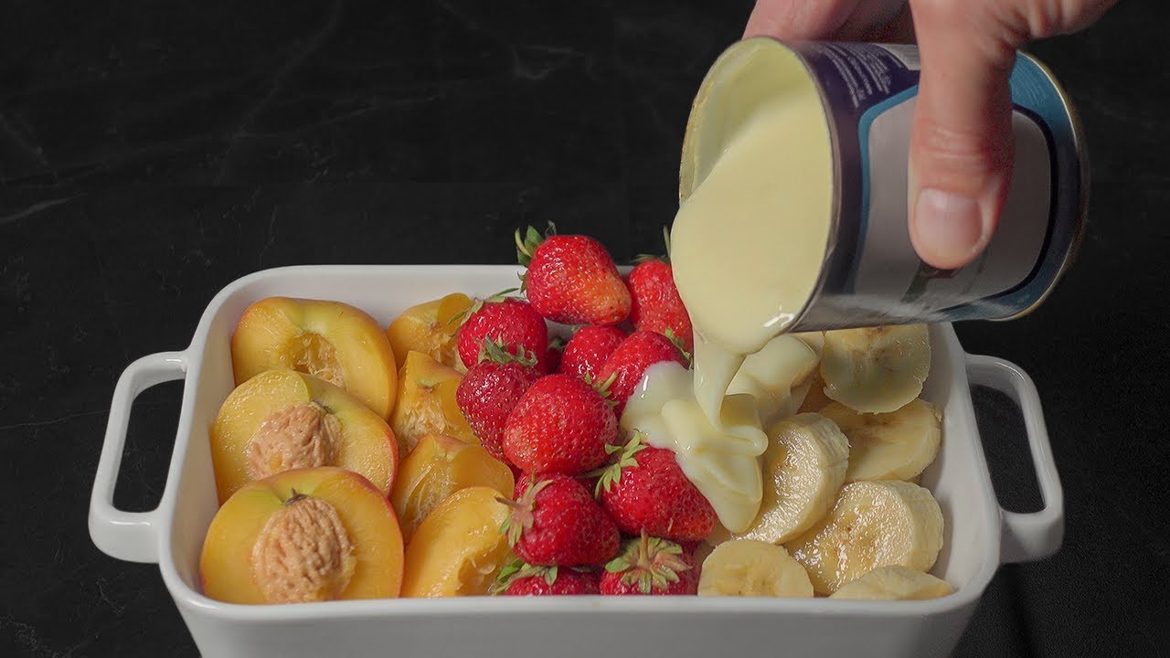 Summer ice cream dessert! Without sugar and cream! Dessert in 5 minutes ...