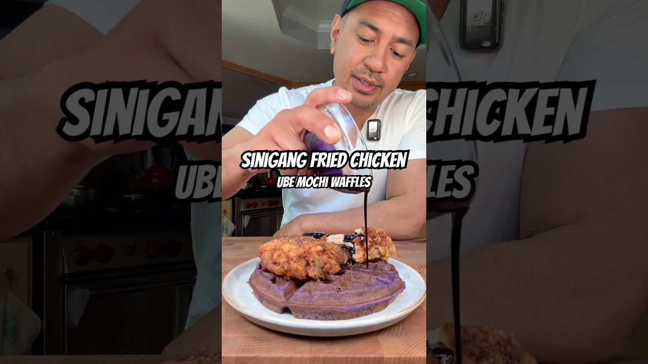 Sinigang Fried Chicken & Ube Mochi Waffles #Sinigang #FriedChicken # ...