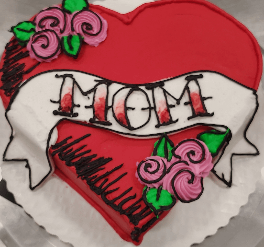 I made a cake to represent my mom instead of all the pastels and ...