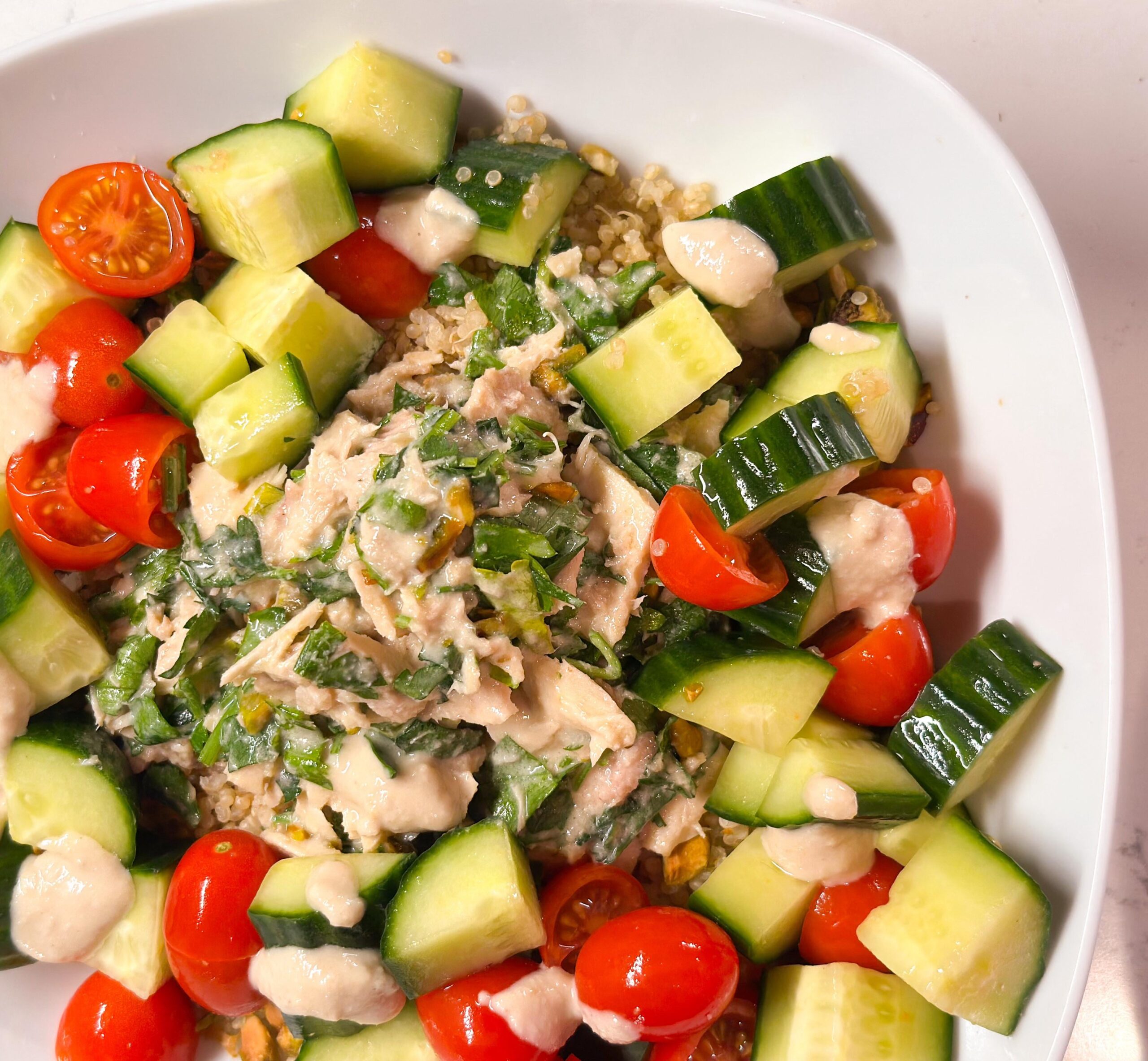 Tahini-Tuna Quinoa Bowl by Erica Turner from Cook’s Illustrated, May ...