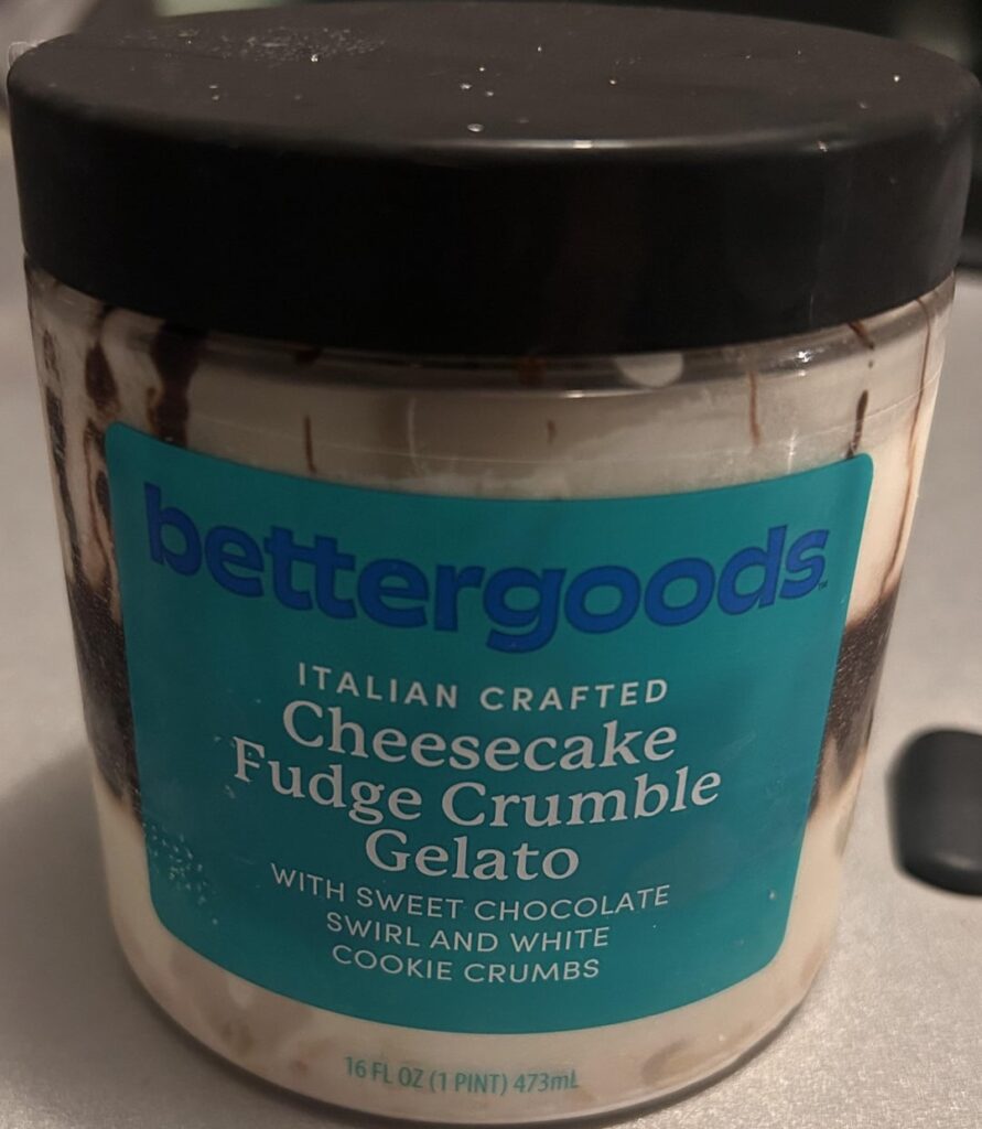 Better Goods Cheesecake Fudge Crumbl Gelato Review - Dining and Cooking