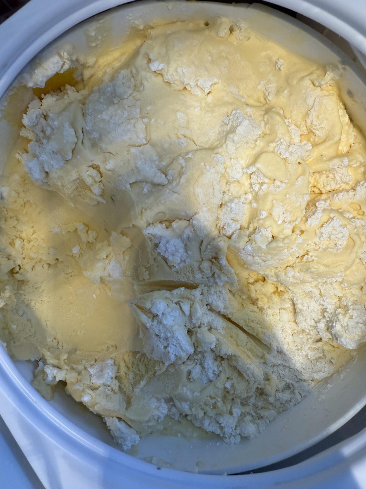 Mango Ricotta Cheese ice cream gone wrong ! - Dining and Cooking