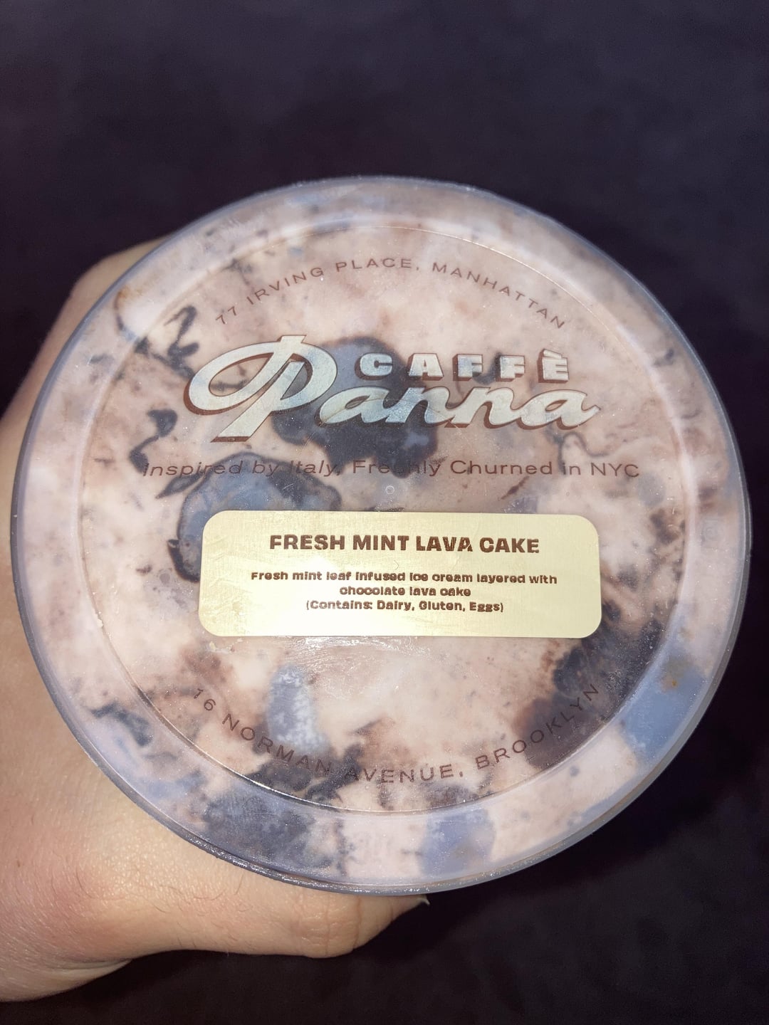 Caffe Panna Lava Cake Ice Cream - Dining and Cooking