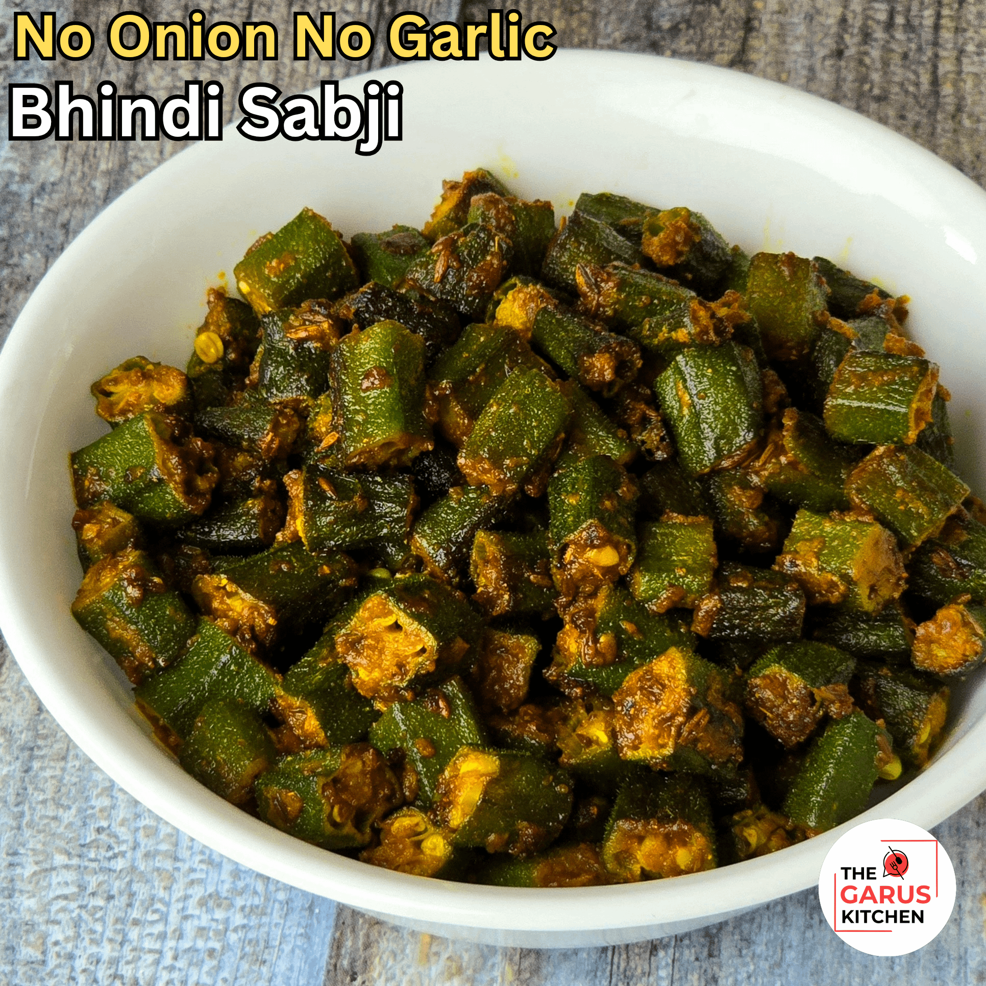 Bhindi Sabzi Recipe No Onion No Garlic | Okra Fry Indian Style - Dining ...