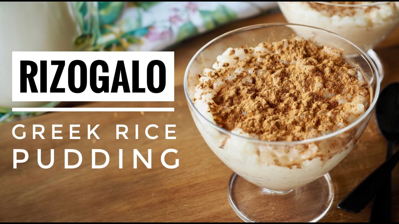 RIZOGALO - Classic Greek Rice Pudding - Only 5 ingredients and NO ...