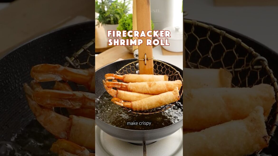 Crispy golden firecracker shrimp rolls - Dining and Cooking