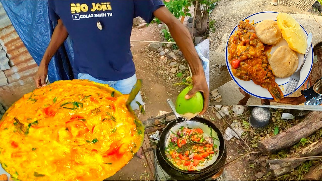 Jamaican food recipes || fish in mango sauce with Dumpling and potato # ...